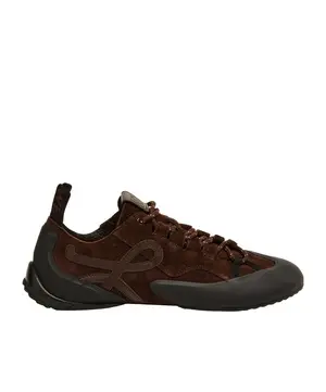 Loewe Suede Sneakers - Black