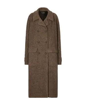 Dolce & Gabbana Dolce Gabbana Double-breasted Mid-length Coat - Brown