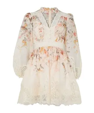 Zimmermann Luna Lace Dress - Nude