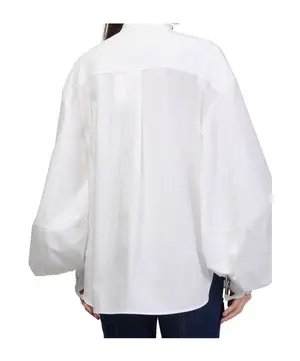 Zimmermann Long-sleeved Embroidered Cover-up - White