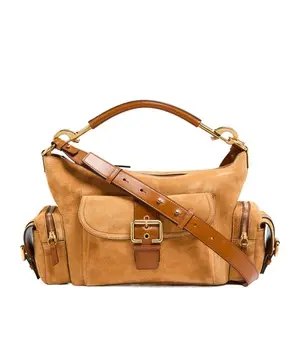 Chloé Engraved Logo Camera Shoulder Bag - Brown