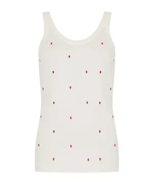 Bottega Veneta Printed Vest - White