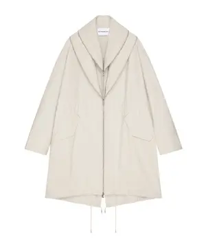 Givenchy Shawl Collar Parka - White