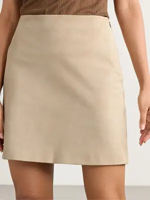 Ralph Lauren Carreen Suede Mini Skirt