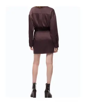 Pinko Wrap-style Long-sleeve Shirt Dress