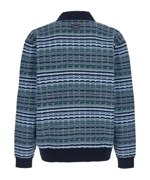Drole De Monsieur Patterned Long-sleeve Sweater