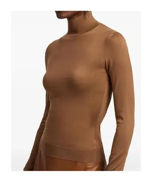 Ralph Lauren High-neck Silk Top