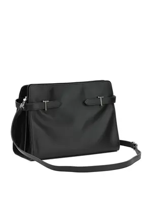 LE TANNEUR Buckle Strap Shoulder Bag