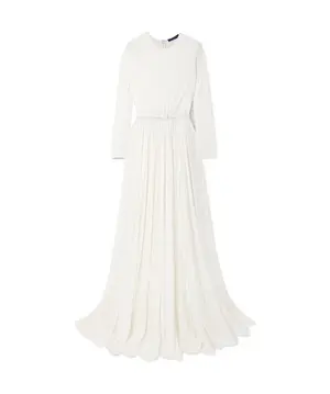 Ralph Lauren Crepe Maxi Dress - White