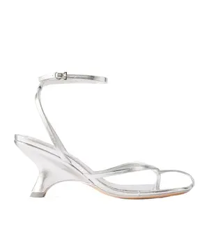 Simkhai Kelsey Metallic Leather Sandals - No