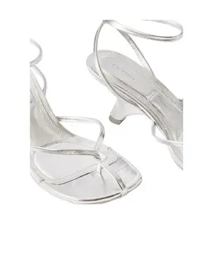 Simkhai Metallic-leather Wedge Sandals