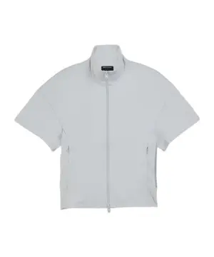 ADIDAS ORIGINALS Y-3 3-stripes Short Sleeve Track Top - Transparent Gray