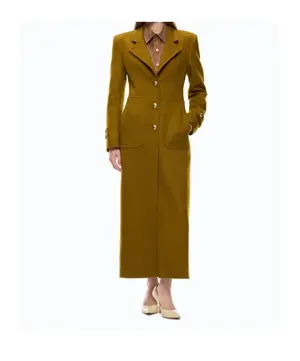 Pinko Long Coat In Wool-blend Cloth