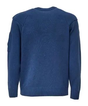 C.P. COMPANY Crewneck Knitted Sweater With Sleeve Pocket