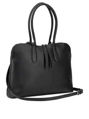 LE TANNEUR Structured Zip Shoulder Bag