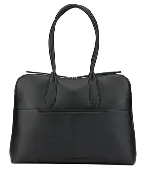 LE TANNEUR Structured Zip Shoulder Bag