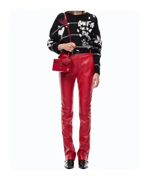 Pinko High-shine Flared Trousers
