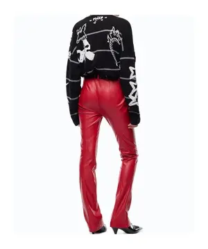 Pinko High-shine Flared Trousers