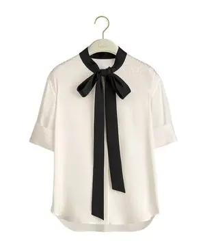 Dior Blouse With Tied Collar