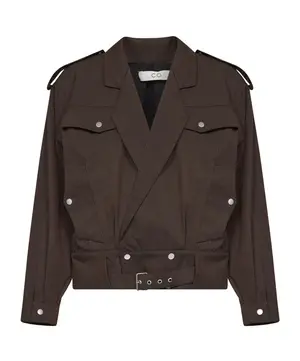 Co Belted Double-breasted Jacket - No
