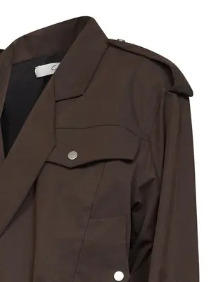 Co Belted Double-breasted Jacket - No