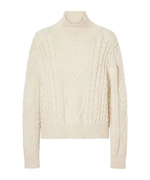 NILI LOTAN Cotton And Cashmere-blend Sweater - Nude
