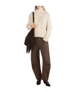 NILI LOTAN Cotton And Cashmere-blend Sweater