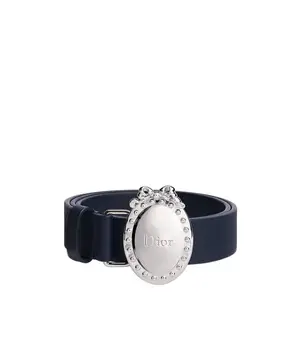 Dior Logo Belt - Navy Blue