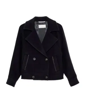 Peserico Double-breasted Wool Coat
