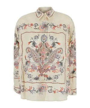 Momoni Pitanga Bis Printed Shirt - White