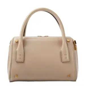 Versace Roomy Small Leather Boston Bag