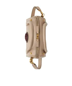 Versace Roomy Small Leather Boston Bag
