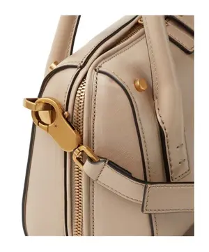 Versace Roomy Small Leather Boston Bag