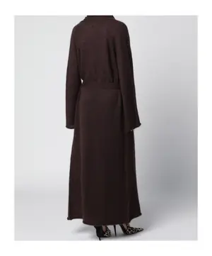 Andamane Vika Maxi Cardigan With Shawl Lapels And Hood