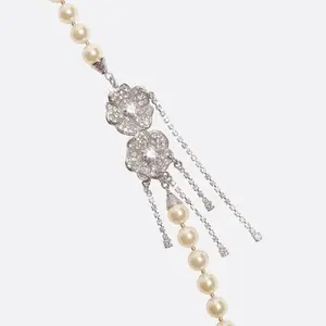 Alessandra Rich Bijoux Crystal-pearl Necklace