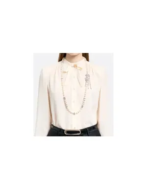 Alessandra Rich Bijoux Crystal-pearl Necklace