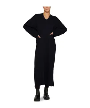 THE ROW V-neck Long Dress