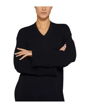 THE ROW V-neck Long Dress