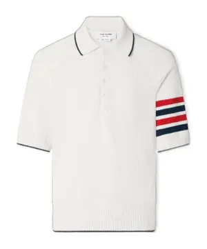 Thom Browne Short Sleeve 4-bar Polo Shirt