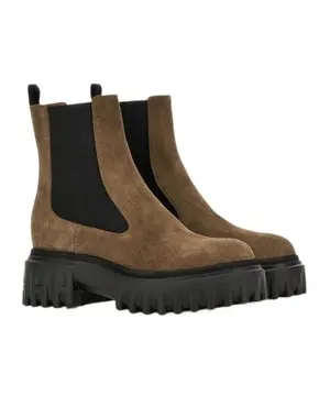 Hogan H700 Chunky Sole Ankle Boots