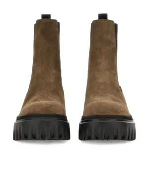 Hogan H700 Chunky Sole Ankle Boots