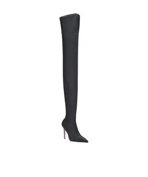 STUART WEITZMAN Pointed-toe Over-the-knee Boots - Black