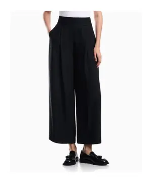 Emporio Armani Pleated Wide-leg Palazzo Trousers