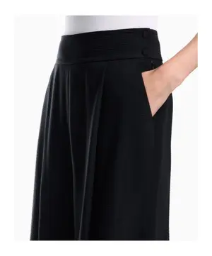 Emporio Armani Pleated Wide-leg Palazzo Trousers