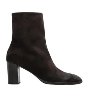 Marsèll Round Toe Chunky Heel Zip Up Boots - Brown