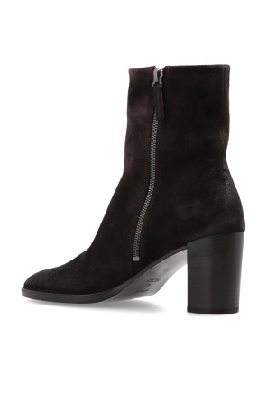 Marsèll Round Toe Chunky Heel Zip Up Boots - Brown