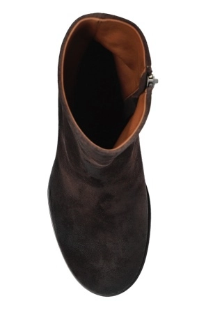 Marsèll Round Toe Chunky Heel Zip Up Boots - Brown