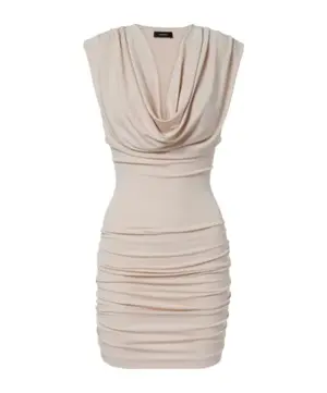 Wardrobe.NYC Matte Pleated Mini Dress
