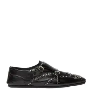 Fendi Studded Double Buckle Monk Straps