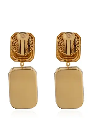 Alessandra Rich Embellished Clip-on Earrings